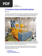 Transformer Routine Test Acceptance Criteria | PDF | Transformer ...