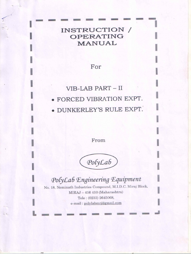 Vib Lab Part 2 | PDF