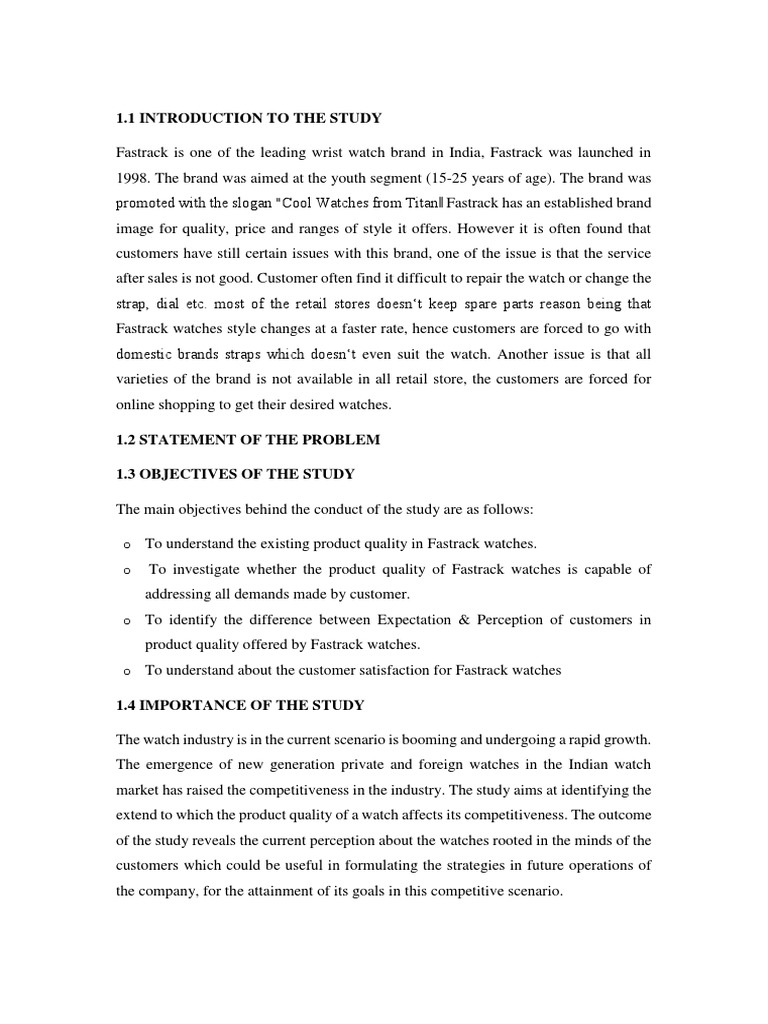 Fast Track | PDF | Watch | Sampling (Statistics)