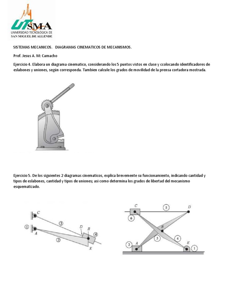 Sistemas Mecanicos Ejercicio 4-5 | PDF
