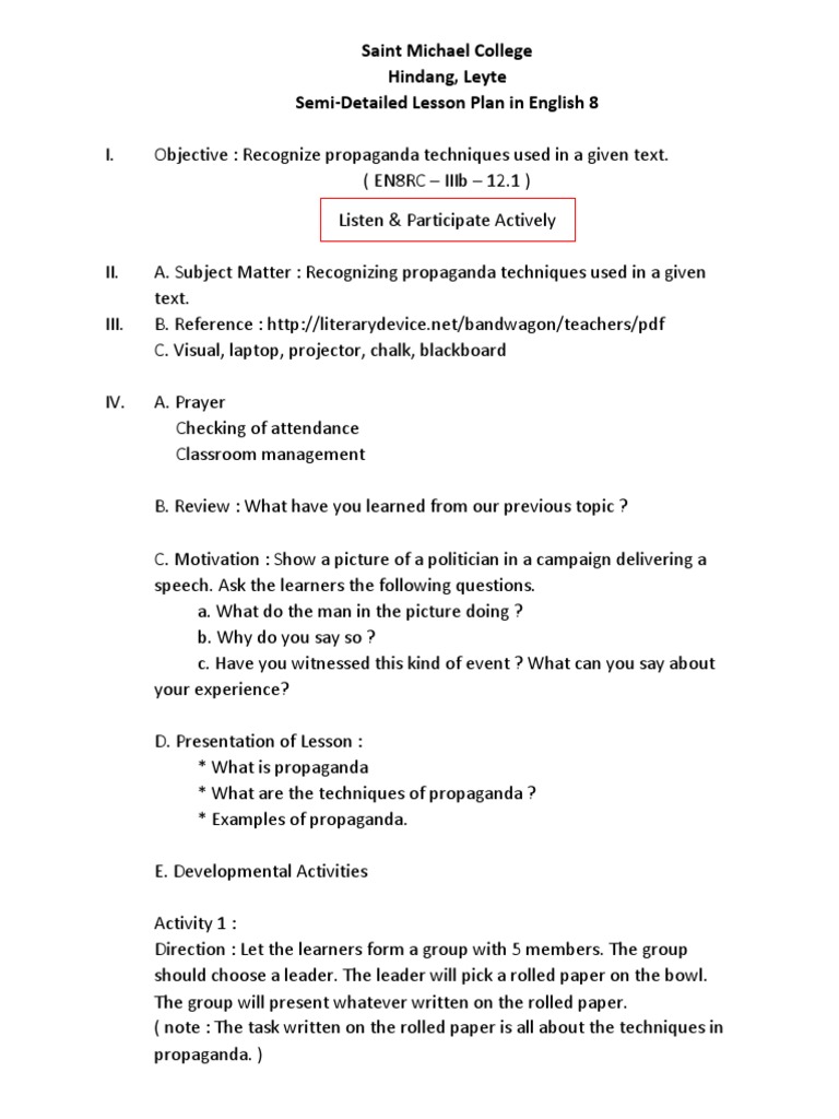 Use Propaganda Technique | PDF | Propaganda | Advertising