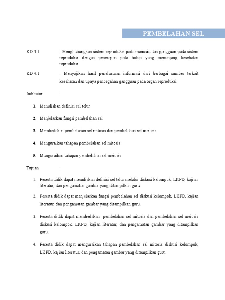 LKPD Sistem Reproduksi Manusia | PDF | Kesehatan Holistik
