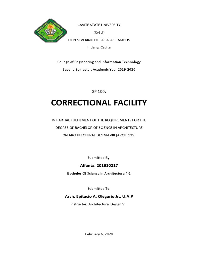 Correctional Facility Overview and Design | PDF | Federal Bureau Of ...