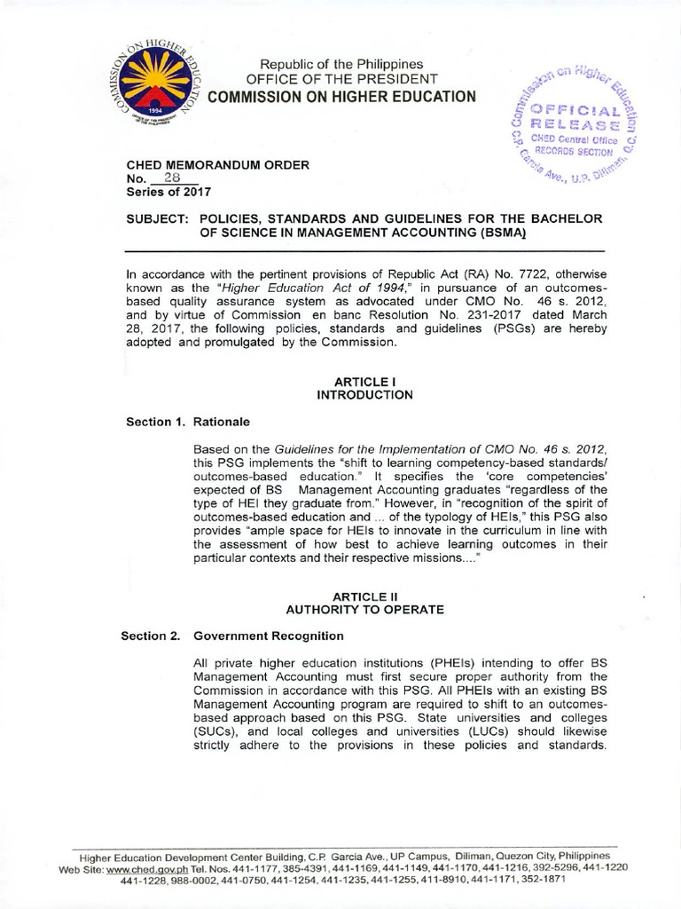 CMO 28 S 2017 PDF | PDF