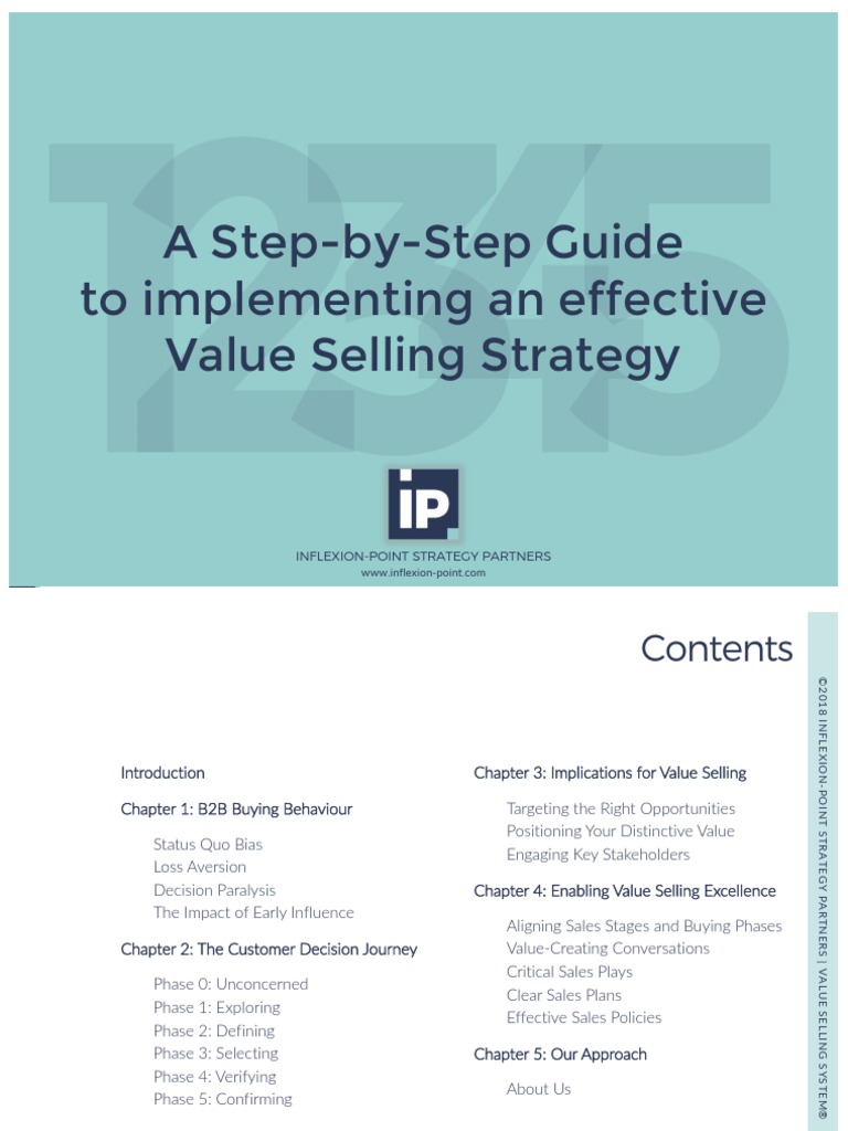 Step by Step Guide To Value Selling 20180919 PDF | PDF | Sales ...