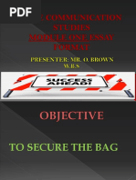 Sample Module Three Essay Cape Communication Studies | PDF