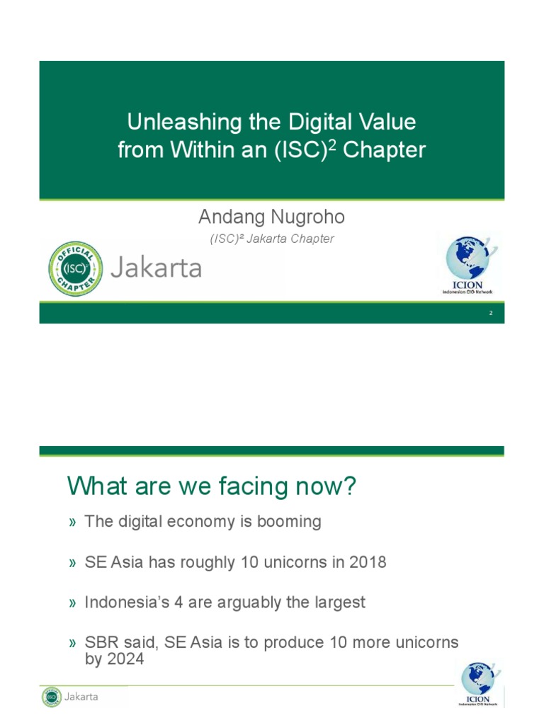 ICION 2019 - ISC2 Jakarta Chapter Presentation | PDF | Southeast Asia | Information Technology