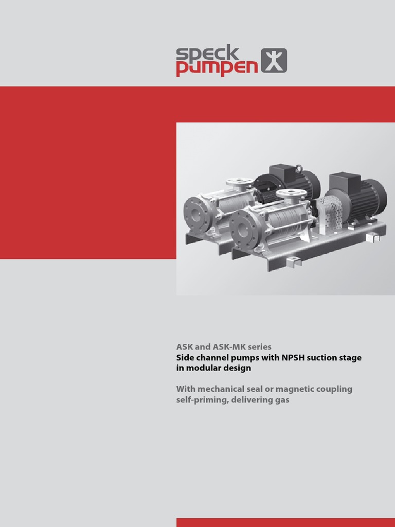 ASK and ASK-MK Series Pump Overview | PDF | Cast Iron | Pump