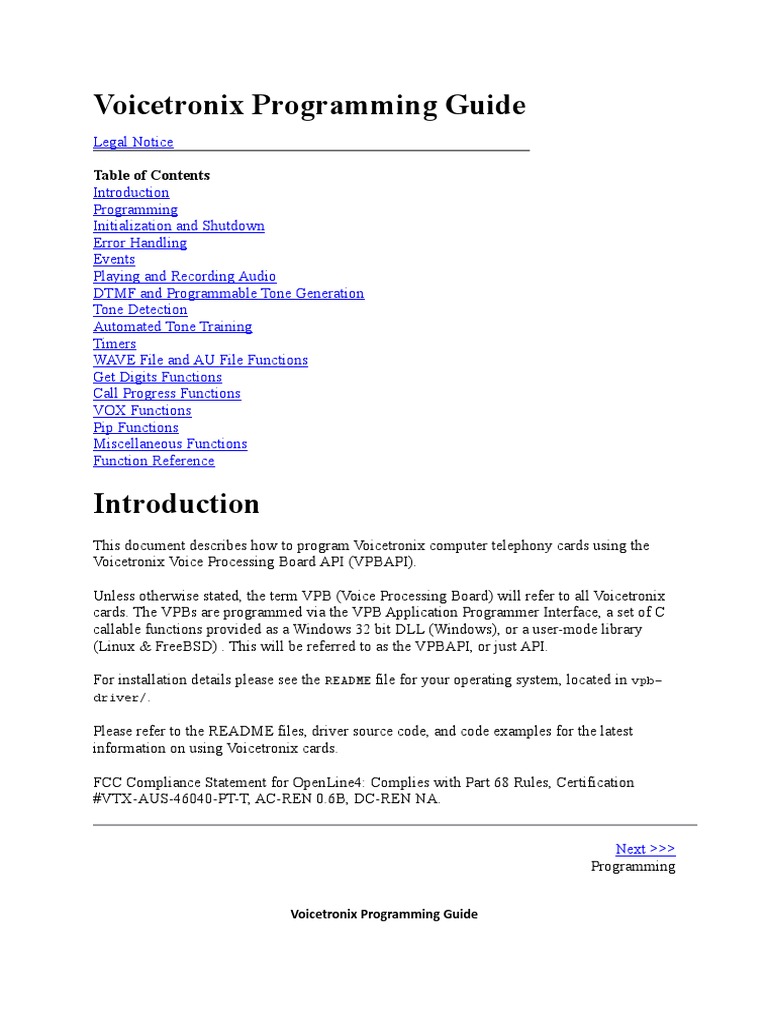 Voicetronix Programming Guide | PDF | Signal To Noise Ratio | Bandwidth (Signal Processing)