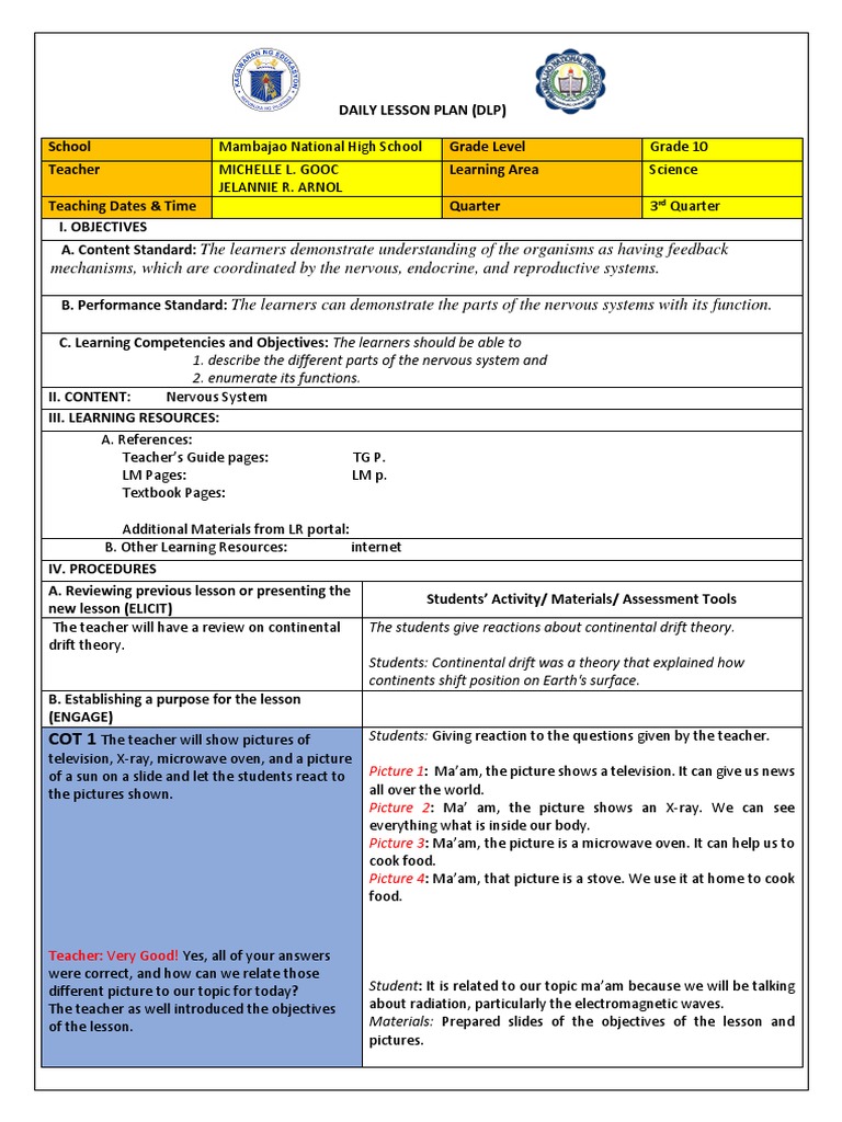 DLP-SCI-on-NERVOUS SYSTEM' | PDF | Waves | Electromagnetic Radiation