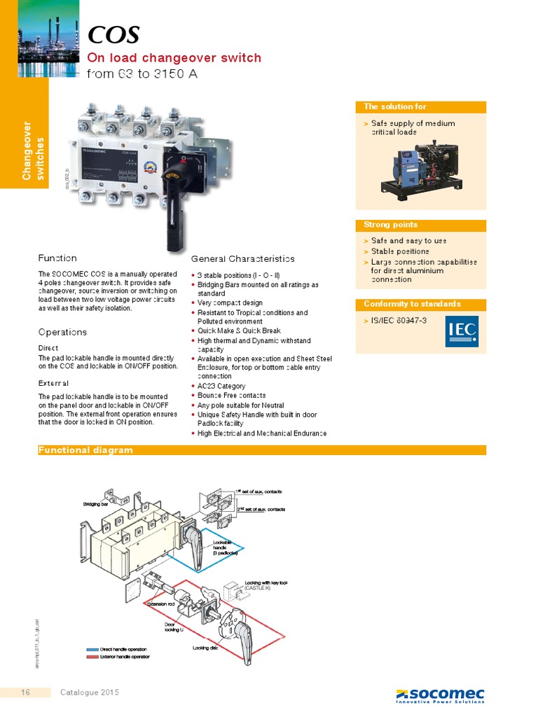 Socomec Cos | PDF | Switch | Fuse (Electrical)