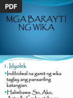 Idyolek, Sosyolek, Dayalek | PDF