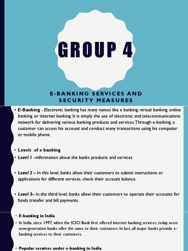 E Banking Pdf Online Banking Banks Banking