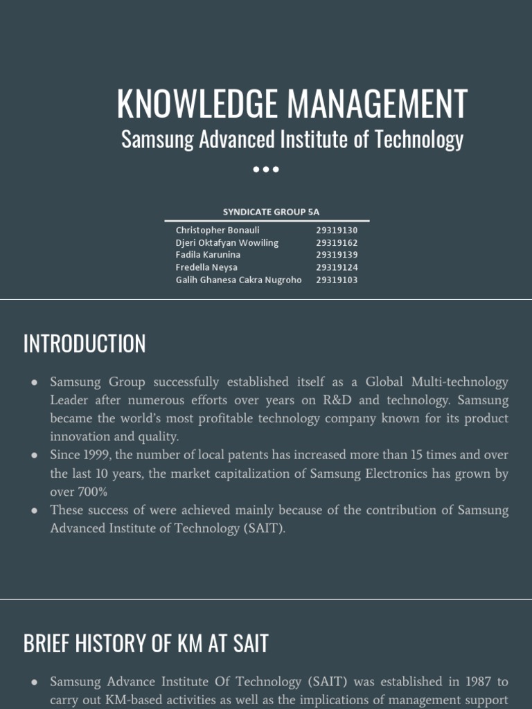 5A - Samsung Advanced Institute of Technology | PDF | Research And ...