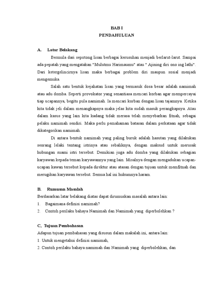 Namimah | PDF