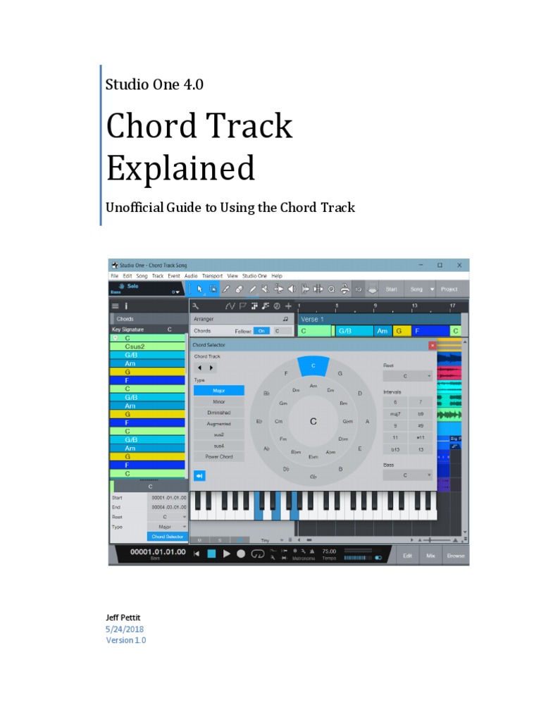 Studio One Chord Track Explained V1.0 | PDF | Chord (Music) | Lead Sheet