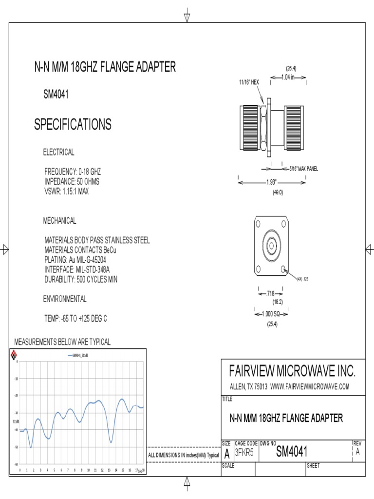 SM4041 Fairviewmicrowave | PDF
