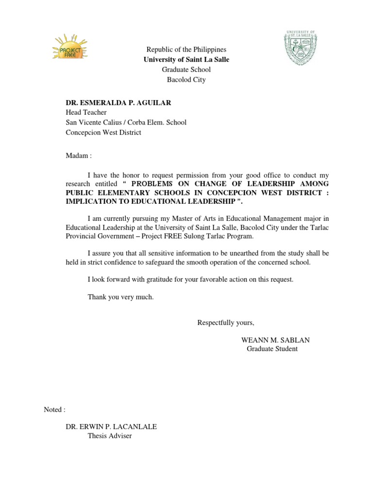 Request Letter | PDF | Postgraduate Education | Graduate School