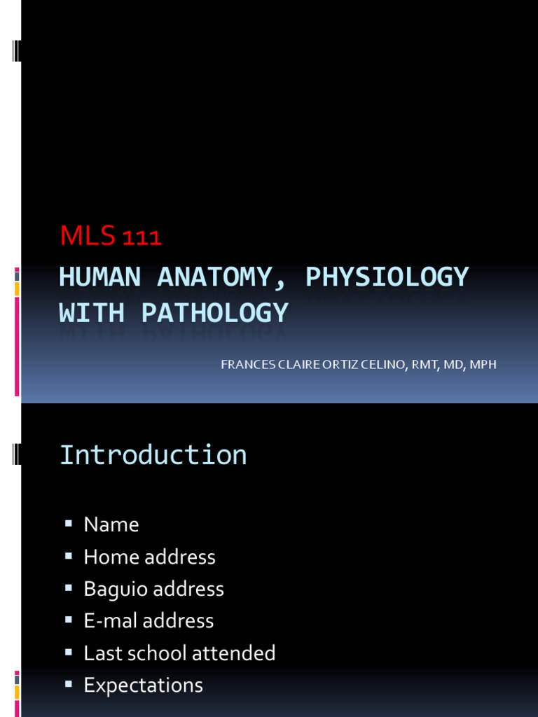 1 Human Anatomy Physiology With Pathology | PDF | Homeostasis | Human Body
