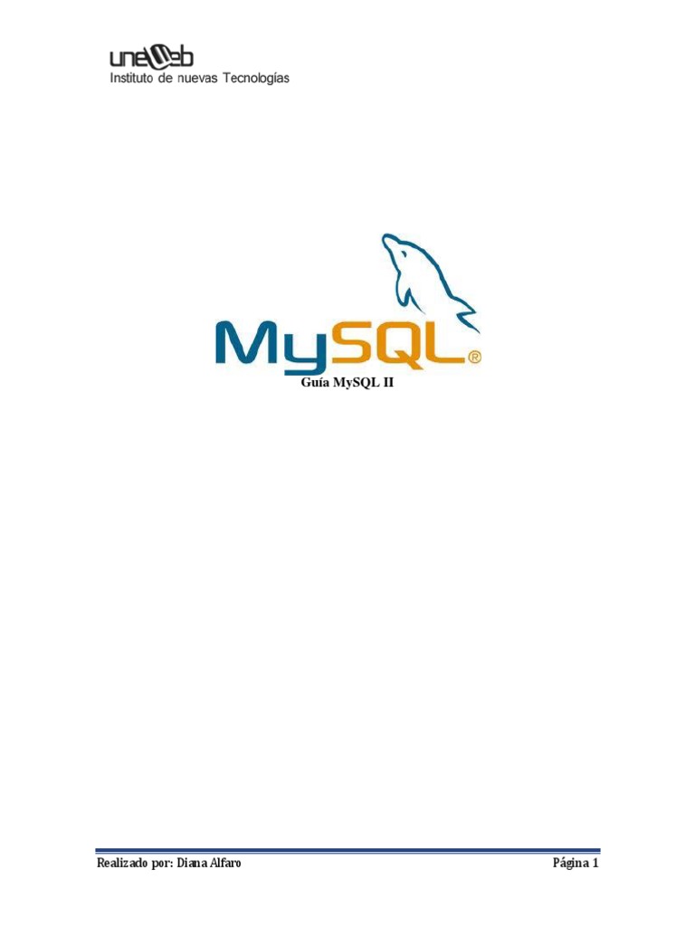 Guia Mysql Nivel 2 | PDF | SQL | Datos