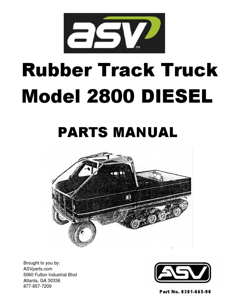 ASV 2800 (Rubber Track Truck) PDF | PDF