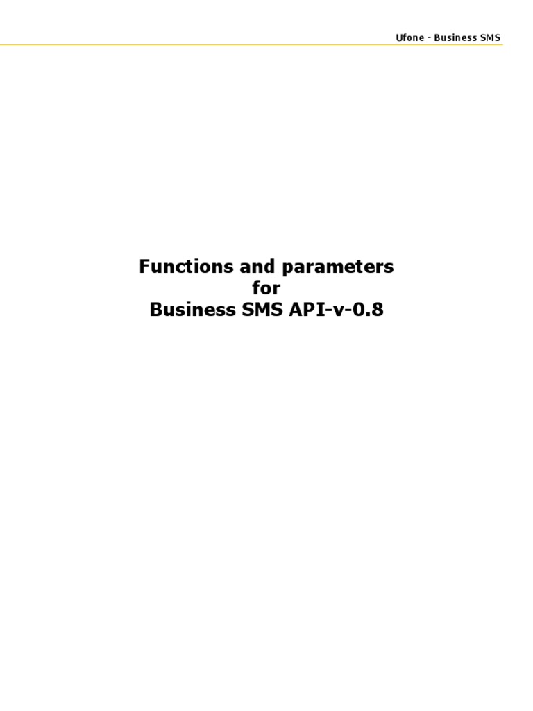 BSMS-API-v-0.8 Specs v3 (New Version2019) | PDF | Hypertext Transfer Protocol | Application ...