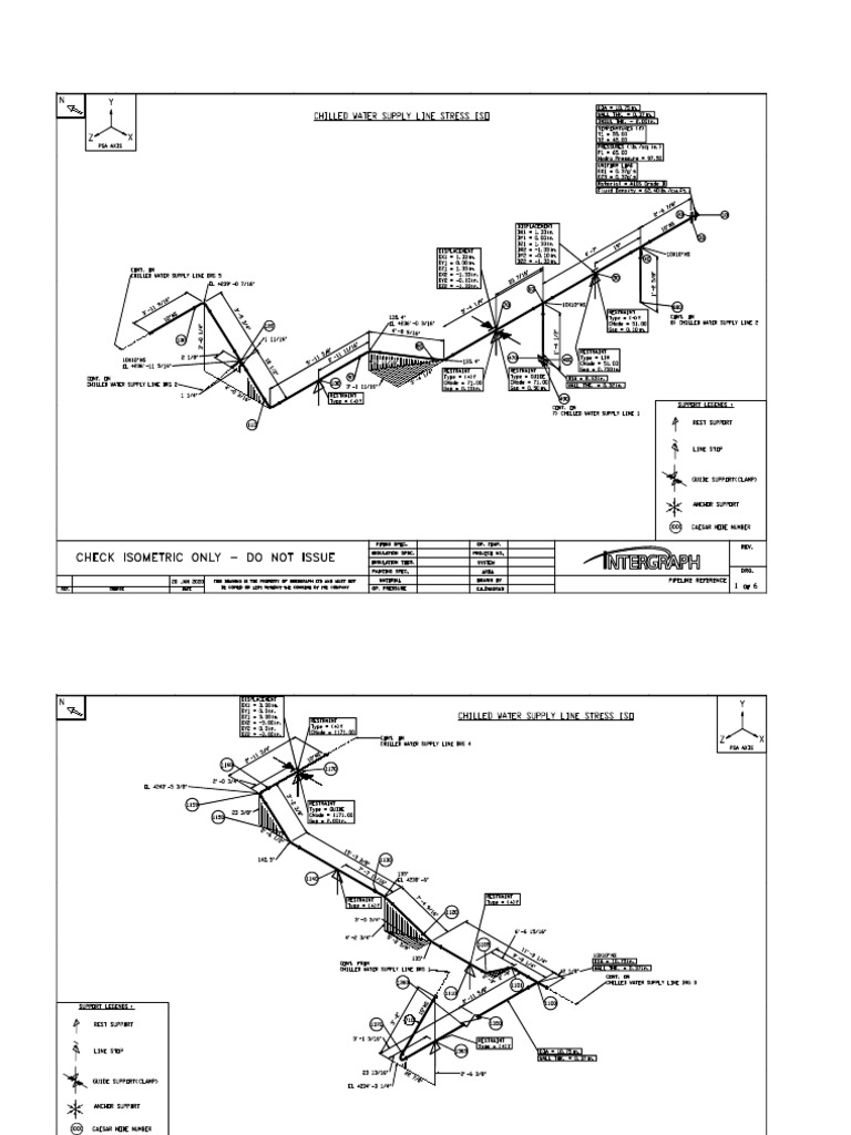Chilled Water System Isometrics | PDF