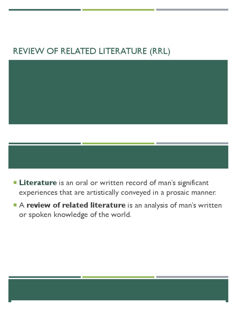 ppt6 Review of Related Literature (RRL) | PDF | Epistemology ...