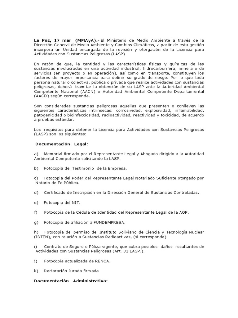 Tramite LASP | PDF | Entorno natural | Naturaleza