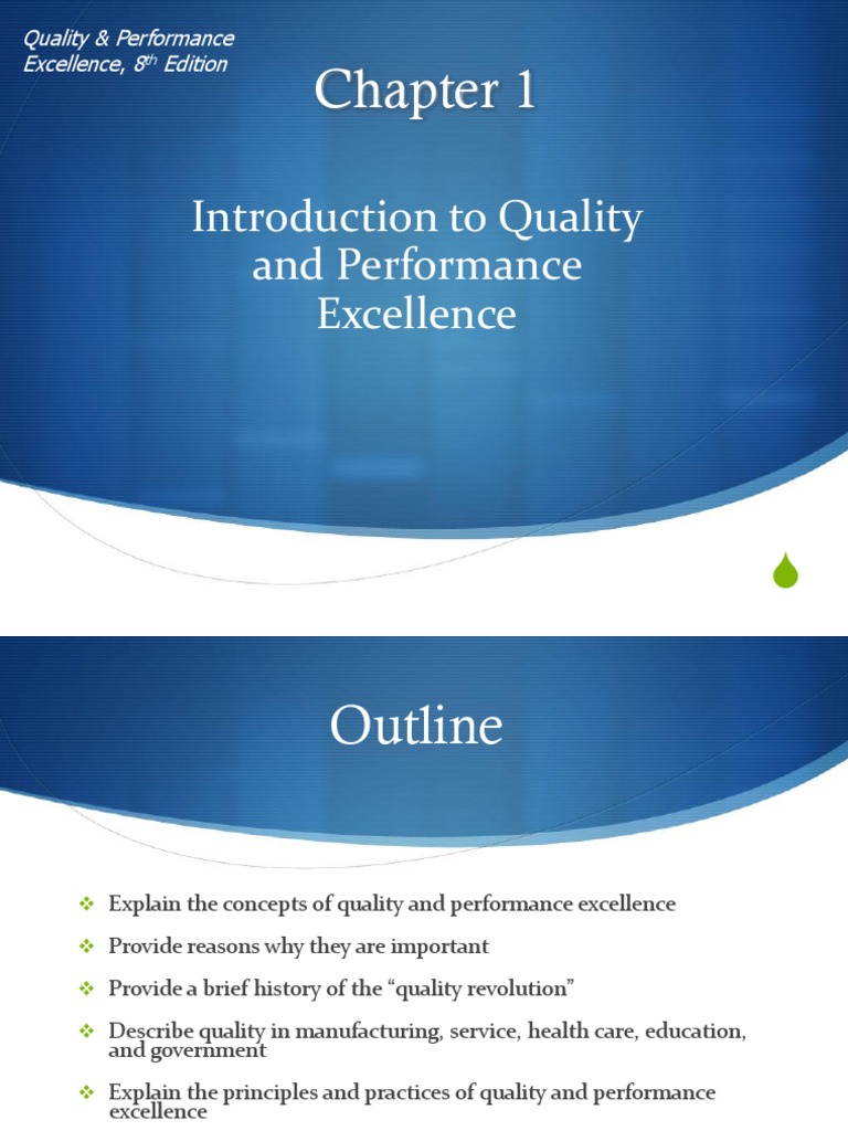 TQM Evans 8 Chap 1 | Download Free PDF | Leadership | Customer