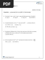 IB Mathematics AA SL Practice Exam - Quadratics | PDF | Cartesian ...