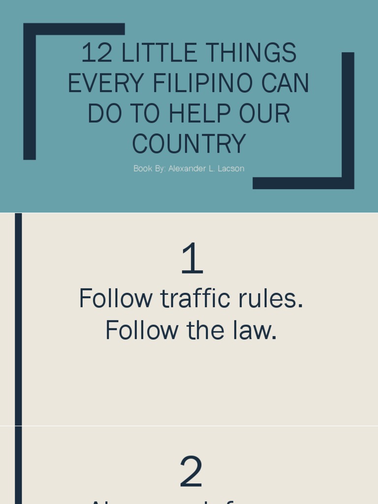 12 Little Things by Alex Lacson | PDF