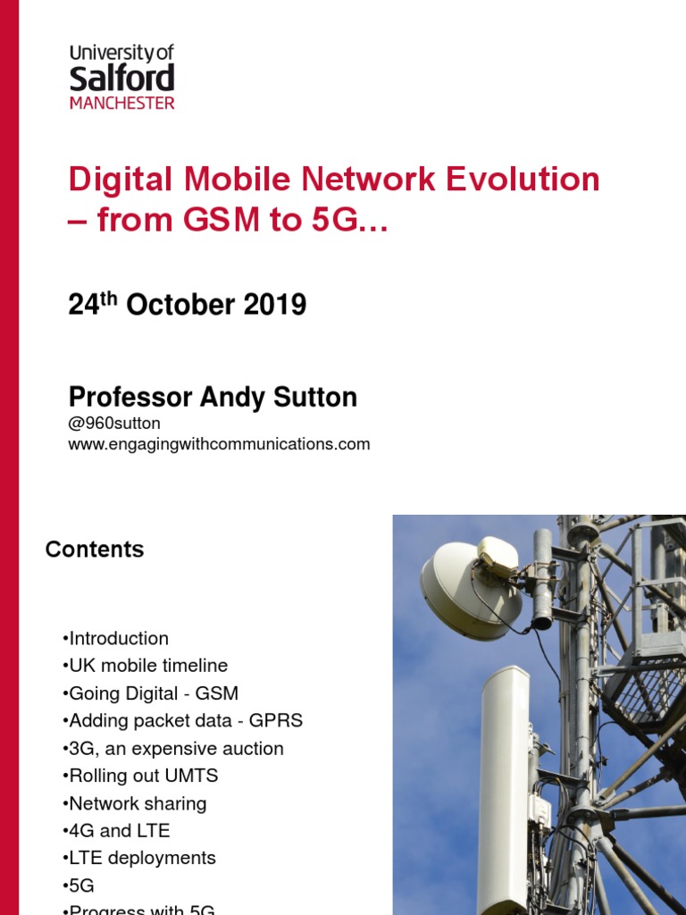 Digital Mobile Network Evolution - From GSM To 5G | PDF | Lte ...