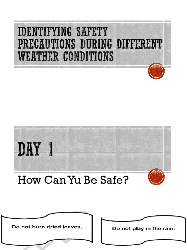 Weather Safety Tips Guide | PDF