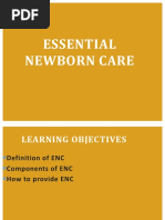 Essential Intrapartum Newborn Care (Einc) | PDF | Breastfeeding | Childbirth