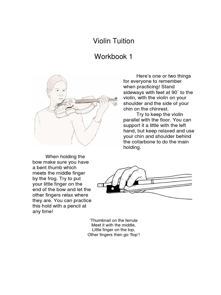 Beginner Violin Practice Workbook | PDF | Violin | String Instruments