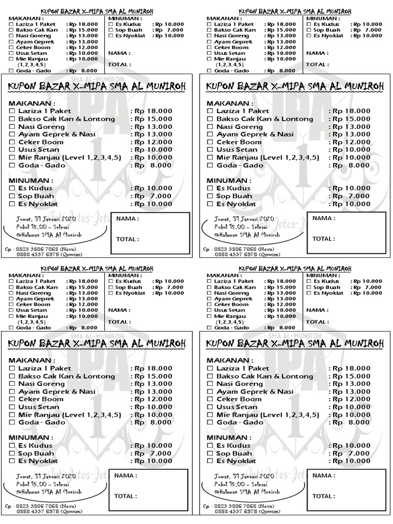 Kupon Bazar 1920 | PDF