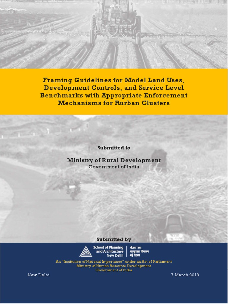 Rurban Cluster Development Guidelines | PDF | Urban Planning | Agriculture
