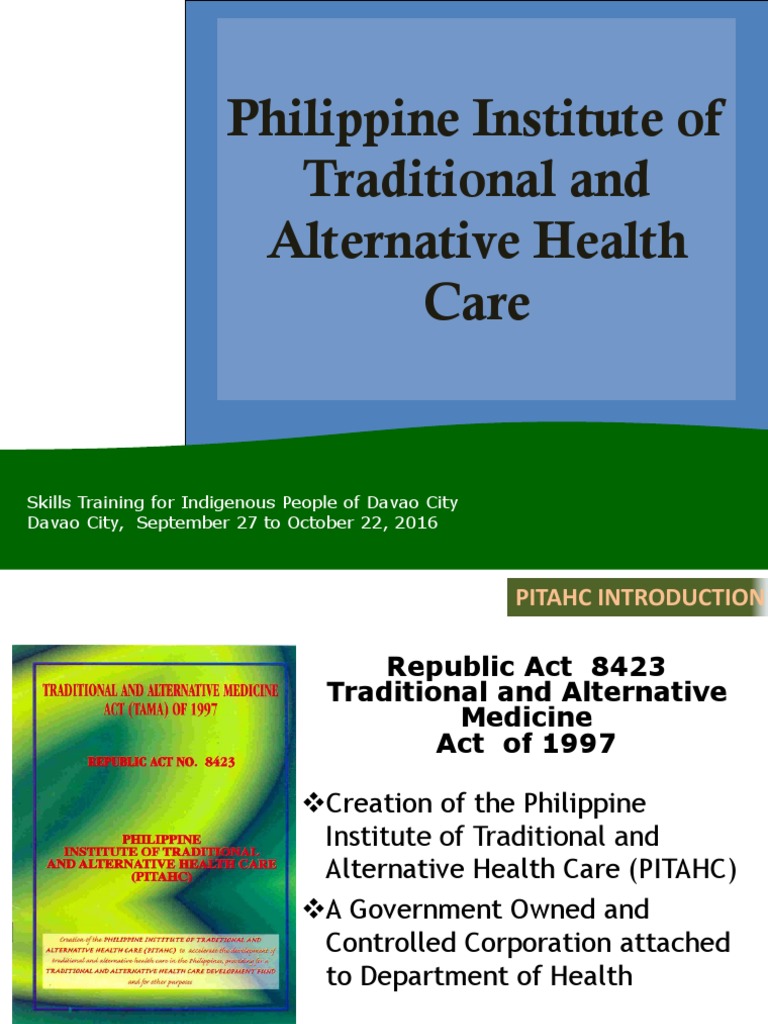 1.-PITAHC-Herbal Introduction | PDF | Alternative Medicine | Therapy