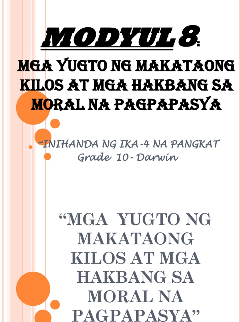 Modyul 8-Esp Report | PDF