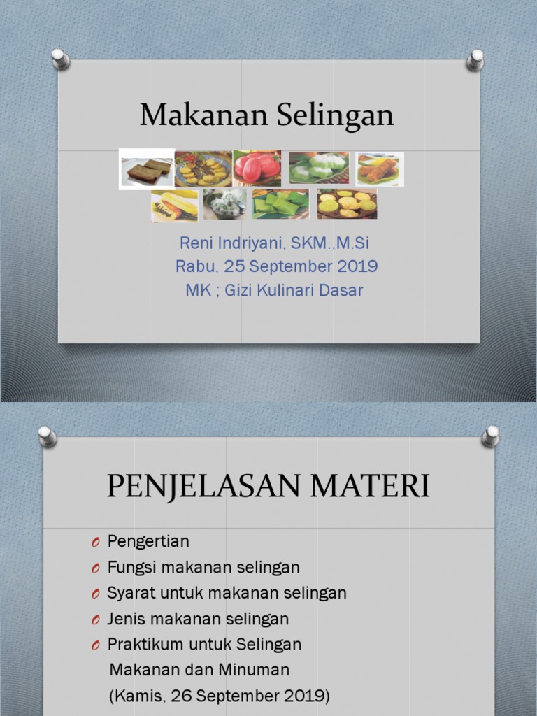 Makanan & Minuman Selingan | PDF