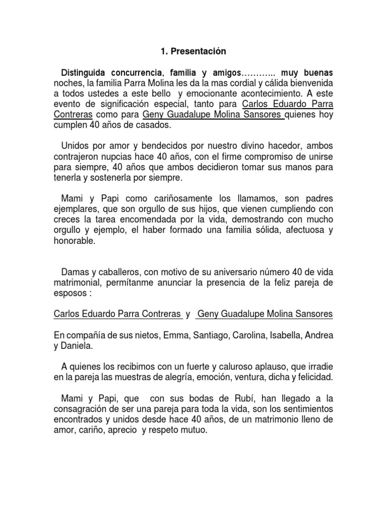 Protocolo Boda | Descargar gratis PDF | Boda