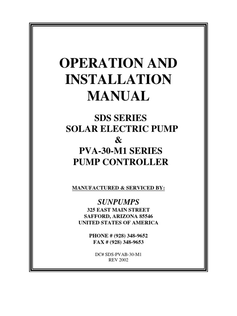 PVA 30-Manual | PDF | Switch | Direct Current