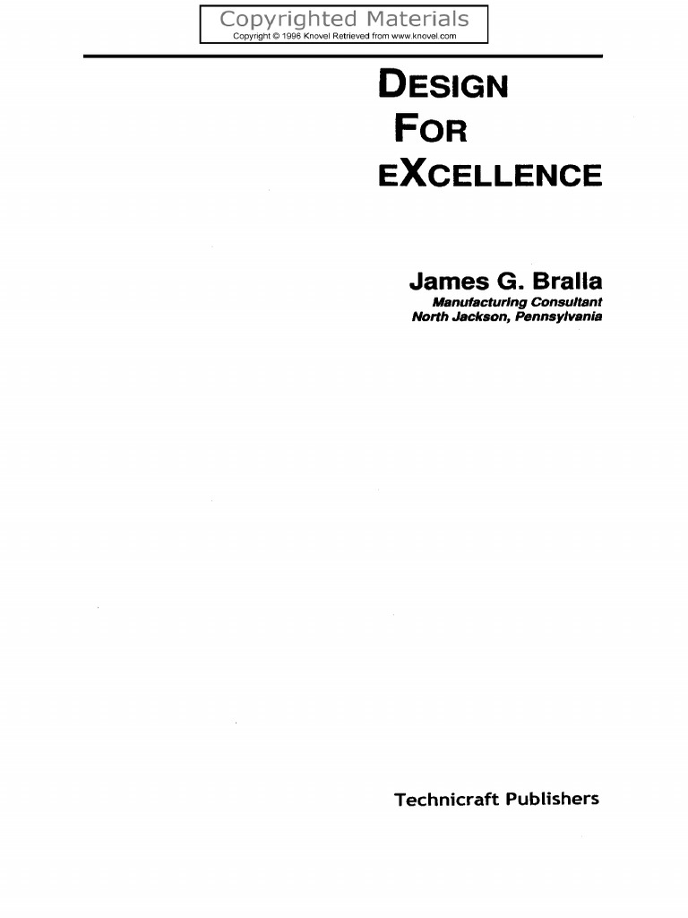 Design For Excellence | PDF | Reliability Engineering | Design