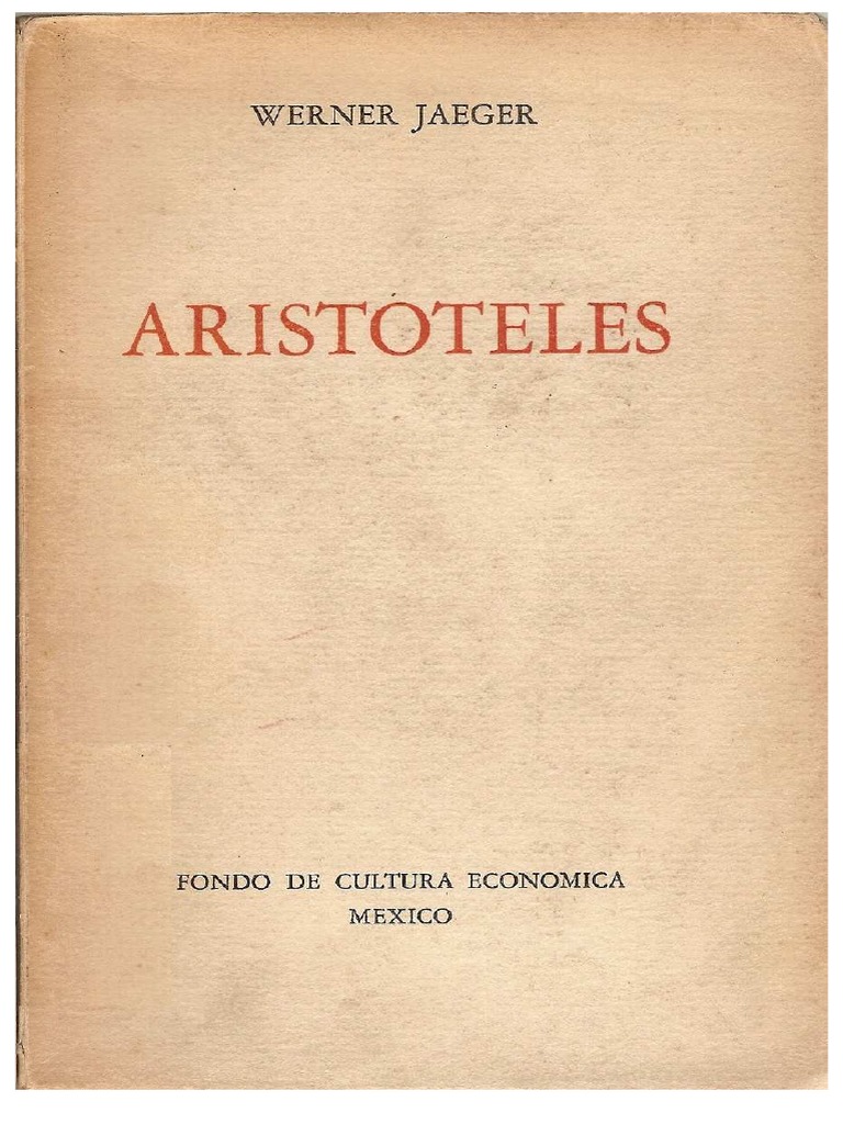 Werner Jaeger - Aristoteles | PDF