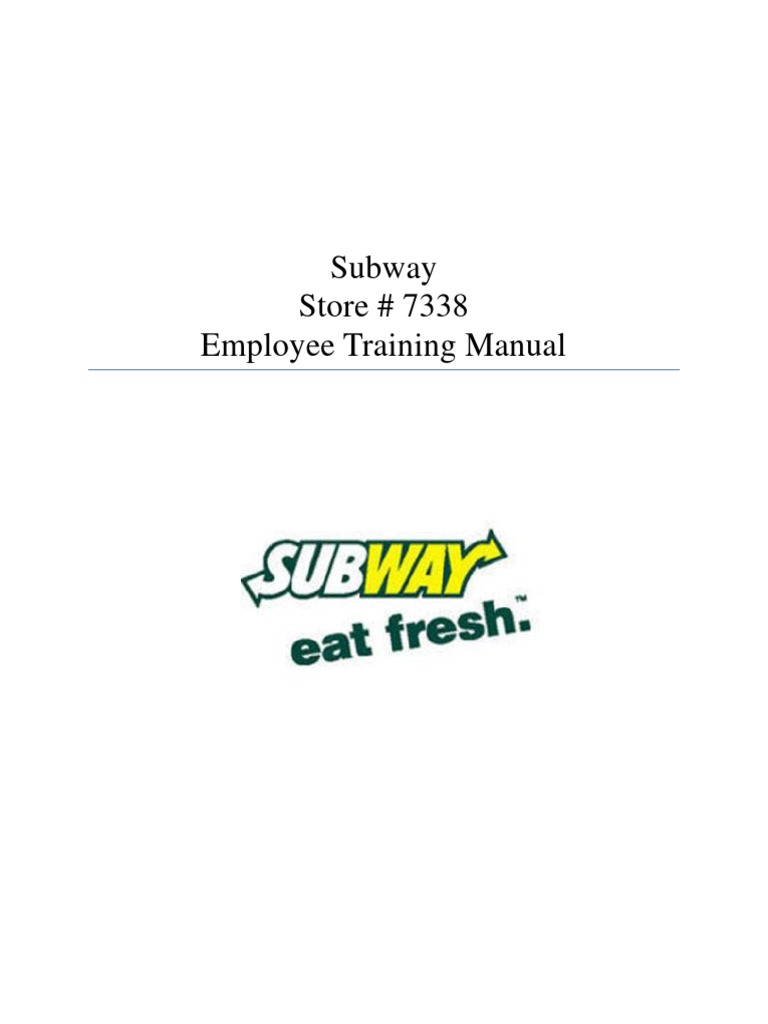 Manual Draft Subway PDF | PDF | Sheet Pan | Baking