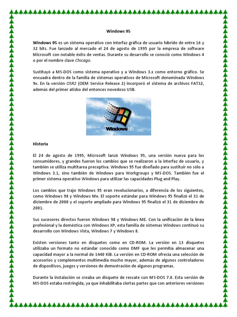 Windows 95 | PDF | Microsoft Windows | Computación personal