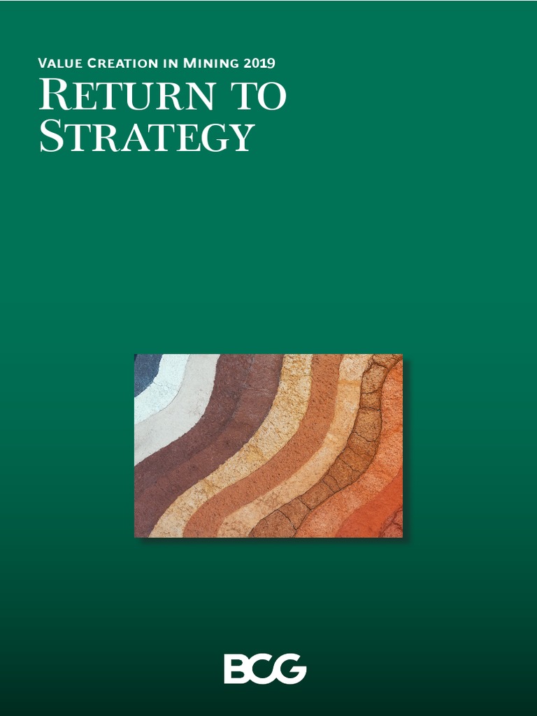Bcg Value Creation In Mining 2019 Pdf Pdf Share Repurchase Economic Growth