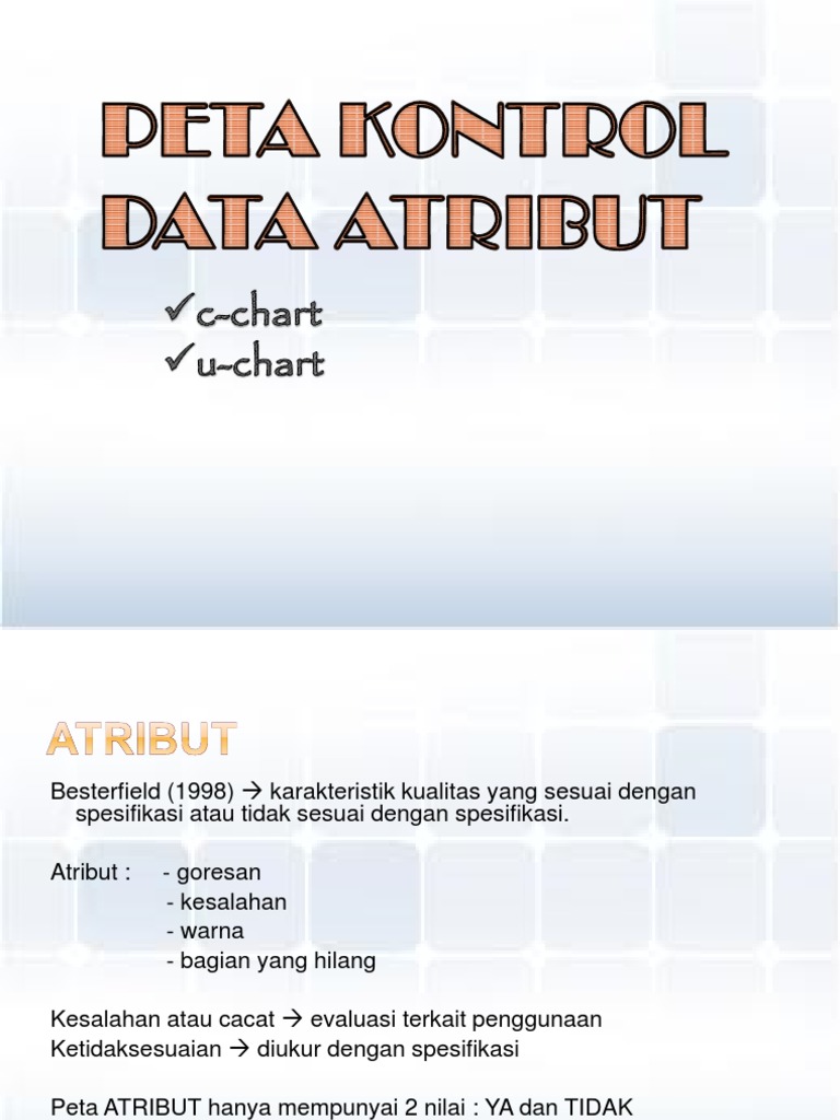 DATA ATRIBUT C U CHART | PDF