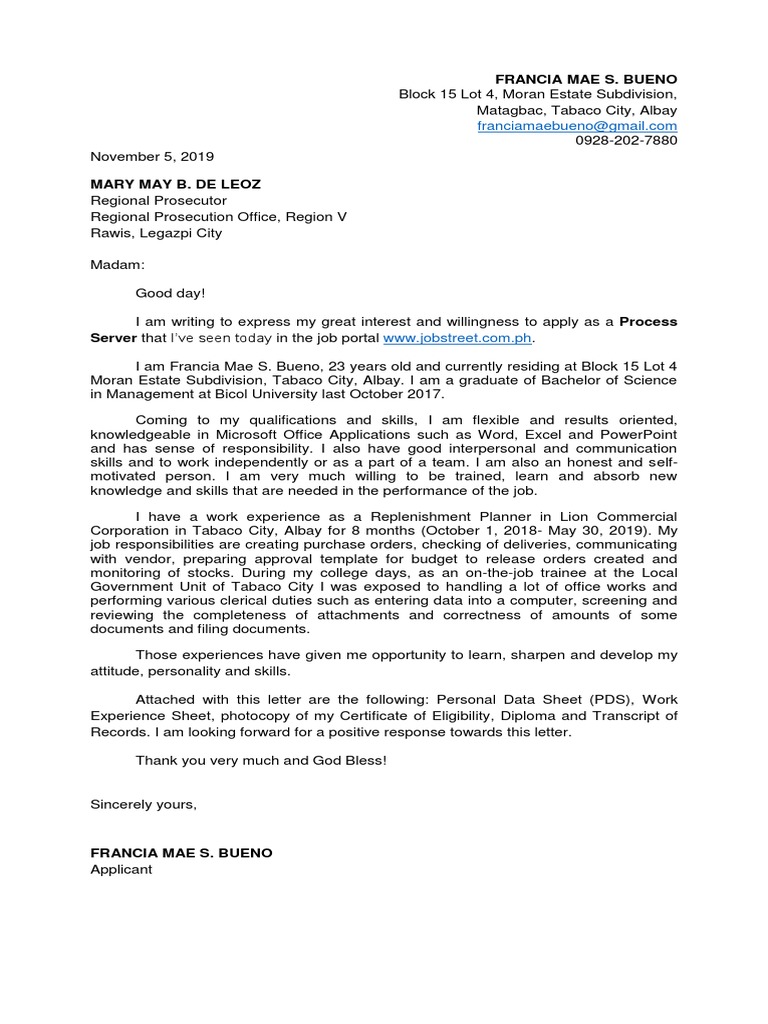 Application Letter Process Server | PDF | Computing | Computing And ...